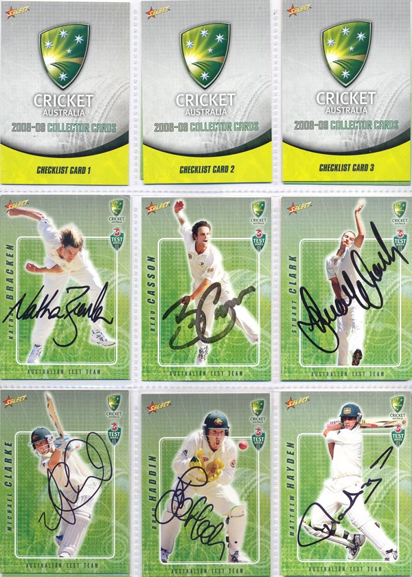 NAZIM'S CRICKET PAGE (Cigarette/Trading Cards)