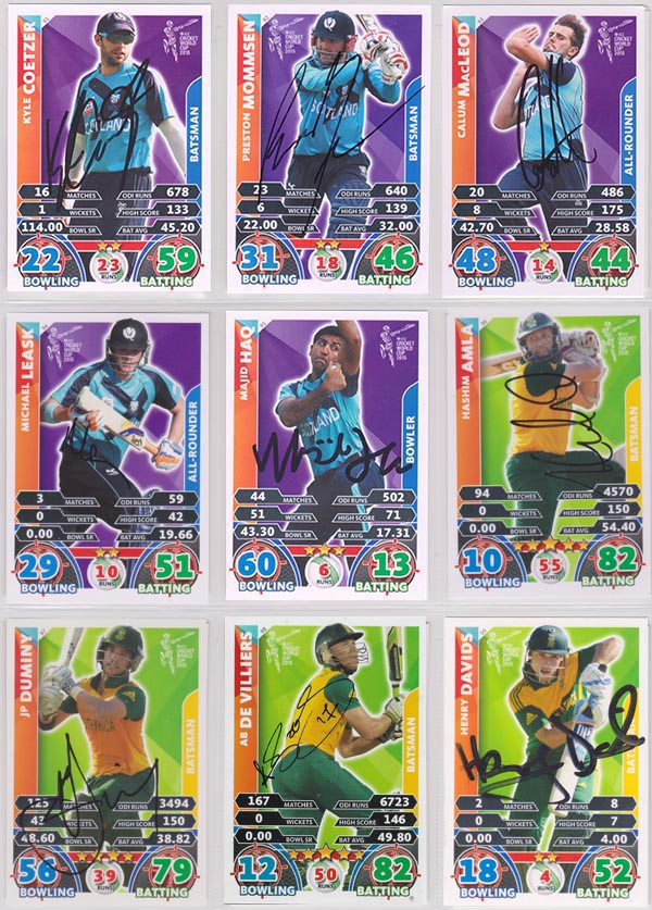 NAZIM'S CRICKET PAGE (Cigarette/Trading Cards)