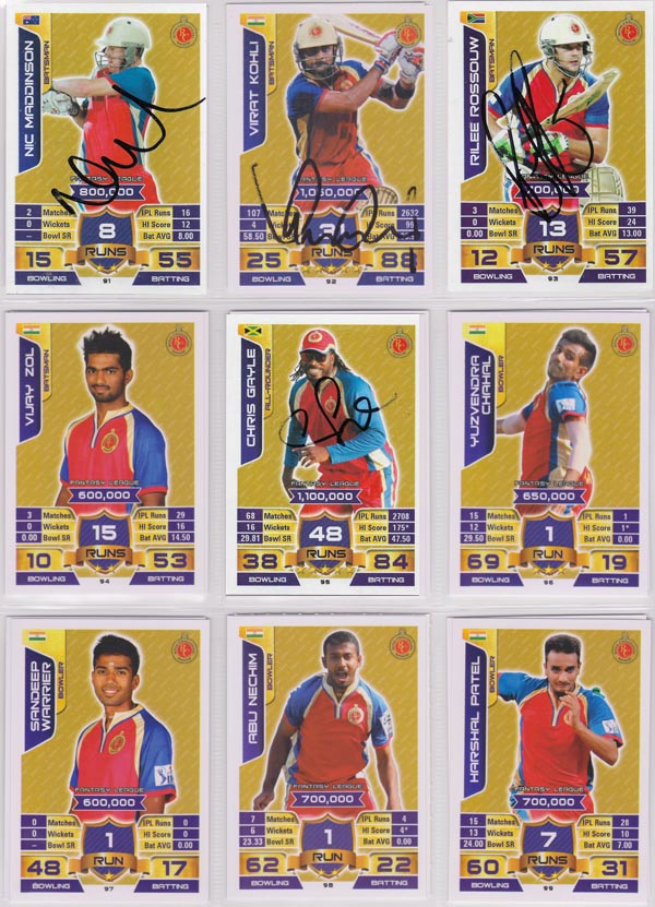 NAZIM'S CRICKET PAGE (Cigarette/Trading Cards)