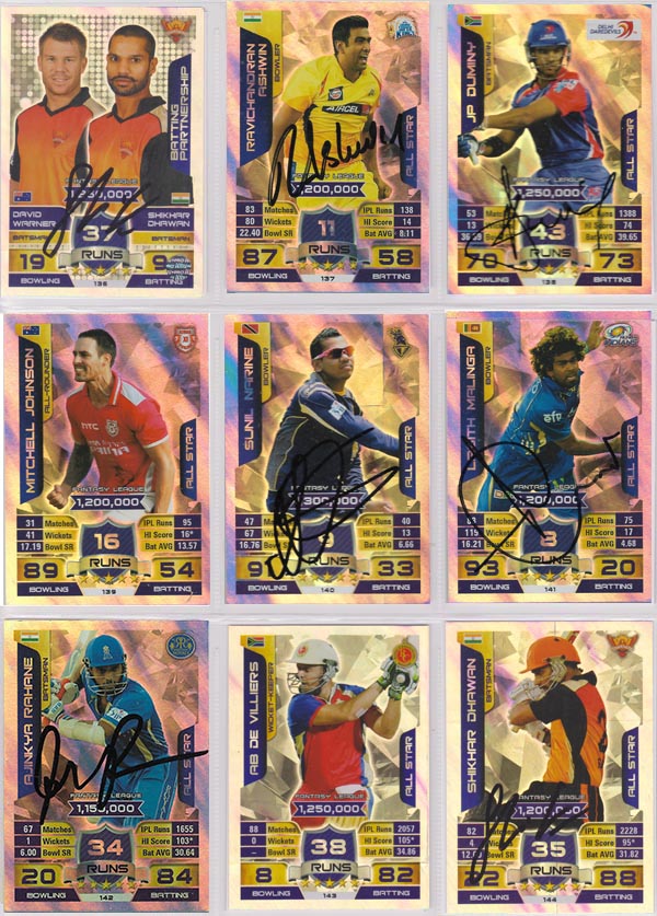 NAZIM'S CRICKET PAGE (Cigarette/Trading Cards)