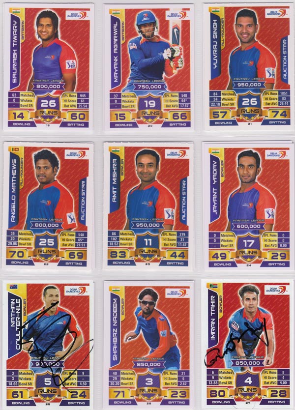 NAZIM'S CRICKET PAGE (Cigarette/Trading Cards)